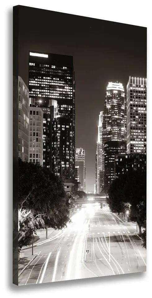 Wallmuralia Foto obraz na plátně Los Angeles noc 50x100 cm
