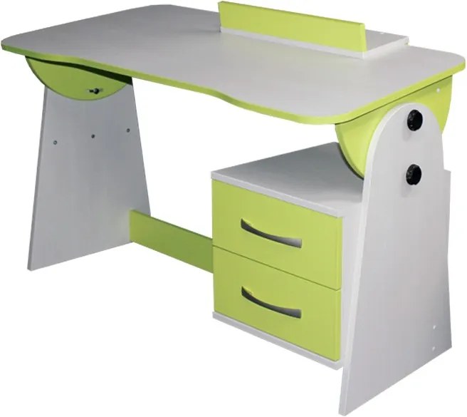 Naklápěcí psací stůl Casper - krémová / zelená