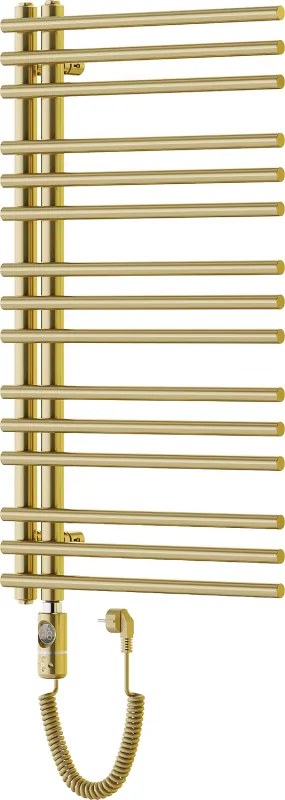 Mexen Neptun, elektrické topné těleso 900 x 500 mm, 300 W, zlatá lesklá, W101-0900-500-2300-50