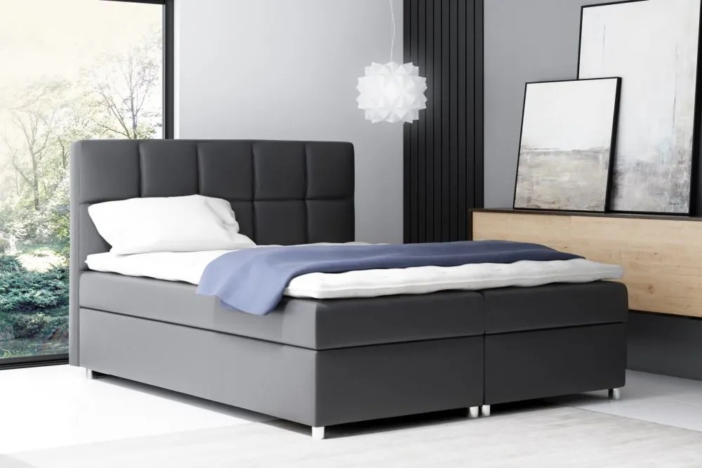 Postel boxspring Neapol 200x200 cm - výběr barev