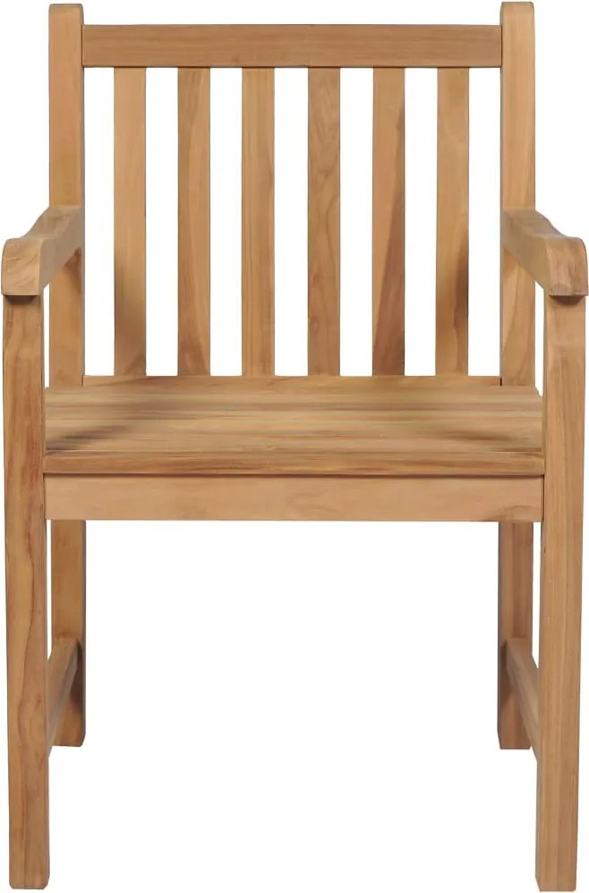 Zahradní židle 4 ks antracitové podušky masivní teak 3073019