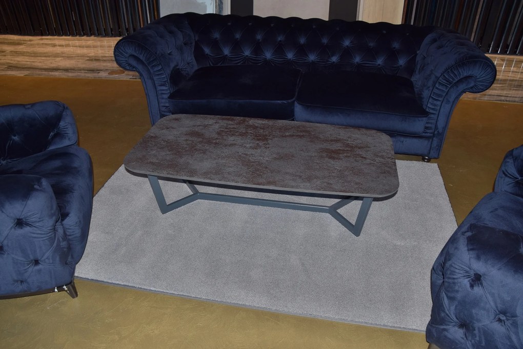 Lano, Kusový koberec Supersoft s bordurou 840 sv. šedý, 60x100, šedá, chodba / předsíň