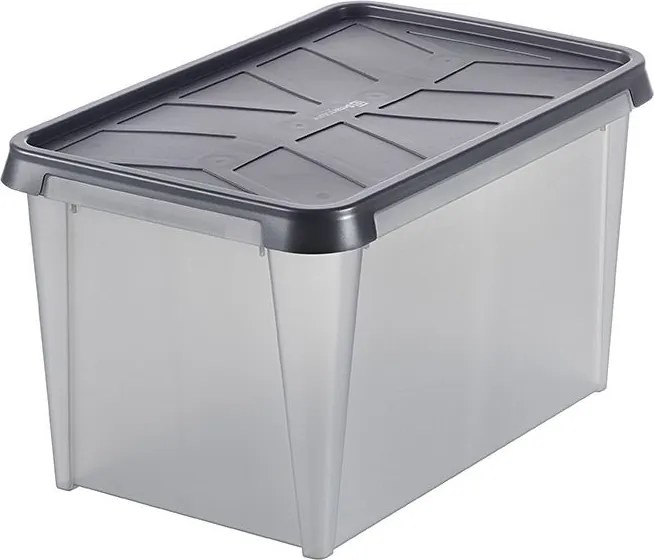 Smartstore Dry Box s víkem, 60 × 40 × 34 cm, 45 l, transparentní