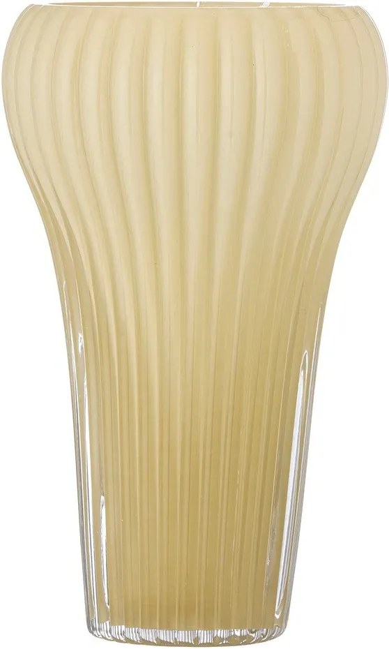 Světle žlutá skleněná ručně vyrobená váza (výška 28 cm) Averie – Bloomingville