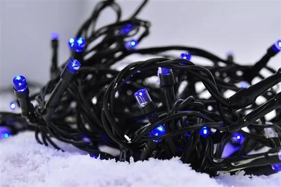 LED vánoční řetěz, 3m, 20xLED, 3x AA, modré světlo, zelený kabel