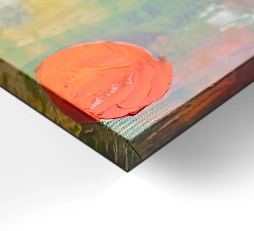 Obraz s ručně malovanými prvky 70x100 cm Oranges – Styler