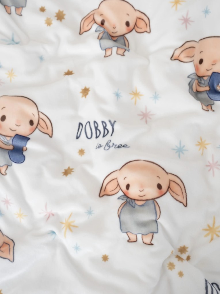 MK Lůžkoviny Prodloužené mikroplyšové povlečení Harry Potter - Tiny Dobby 140 × 220 cm, 70 x 90 cm