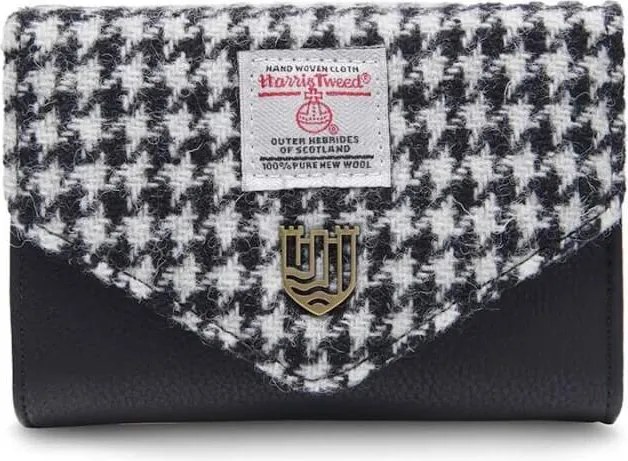 Malá peněženka Clasp Purse Black and White Dogtooth - Islander
