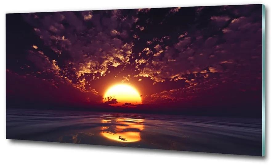 Wallmuralia Fotoobraz na skle Západ slunce 100x50