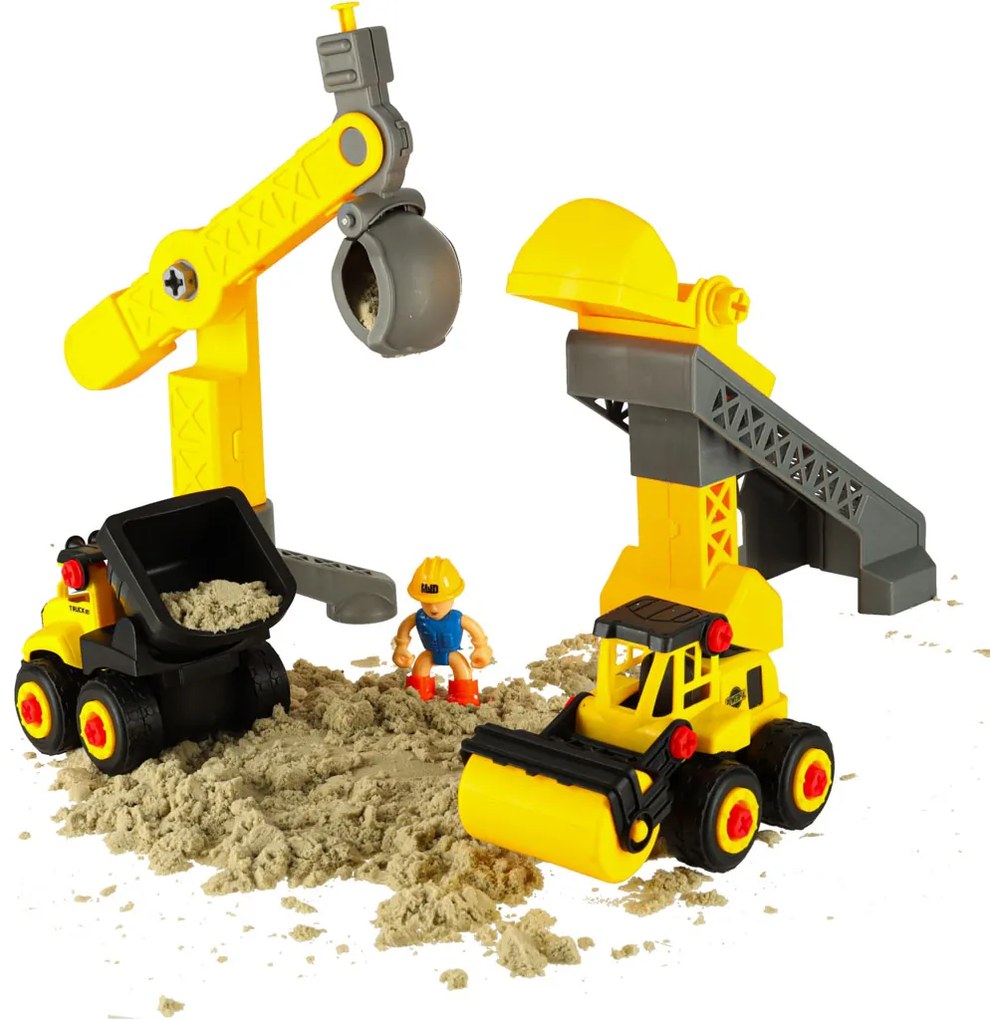 Creative Corner Dětský písek 1100g hradní vozidla formičky figurky kreativní sada