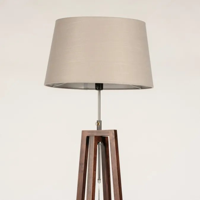 Stojací designová lampa Paola Soffito Taupe and Dark Brown