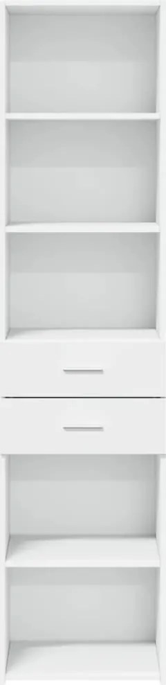 Skříň highboard bílá 45 x 42,5 x 185 cm kompozitní dřevo 3281448