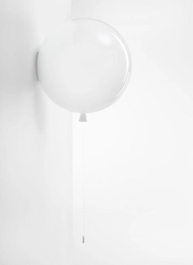 Brokis PC879 Memory, nástěnné svítící balonek ze bílého skla, 1x15W, prům.  40cm | Biano