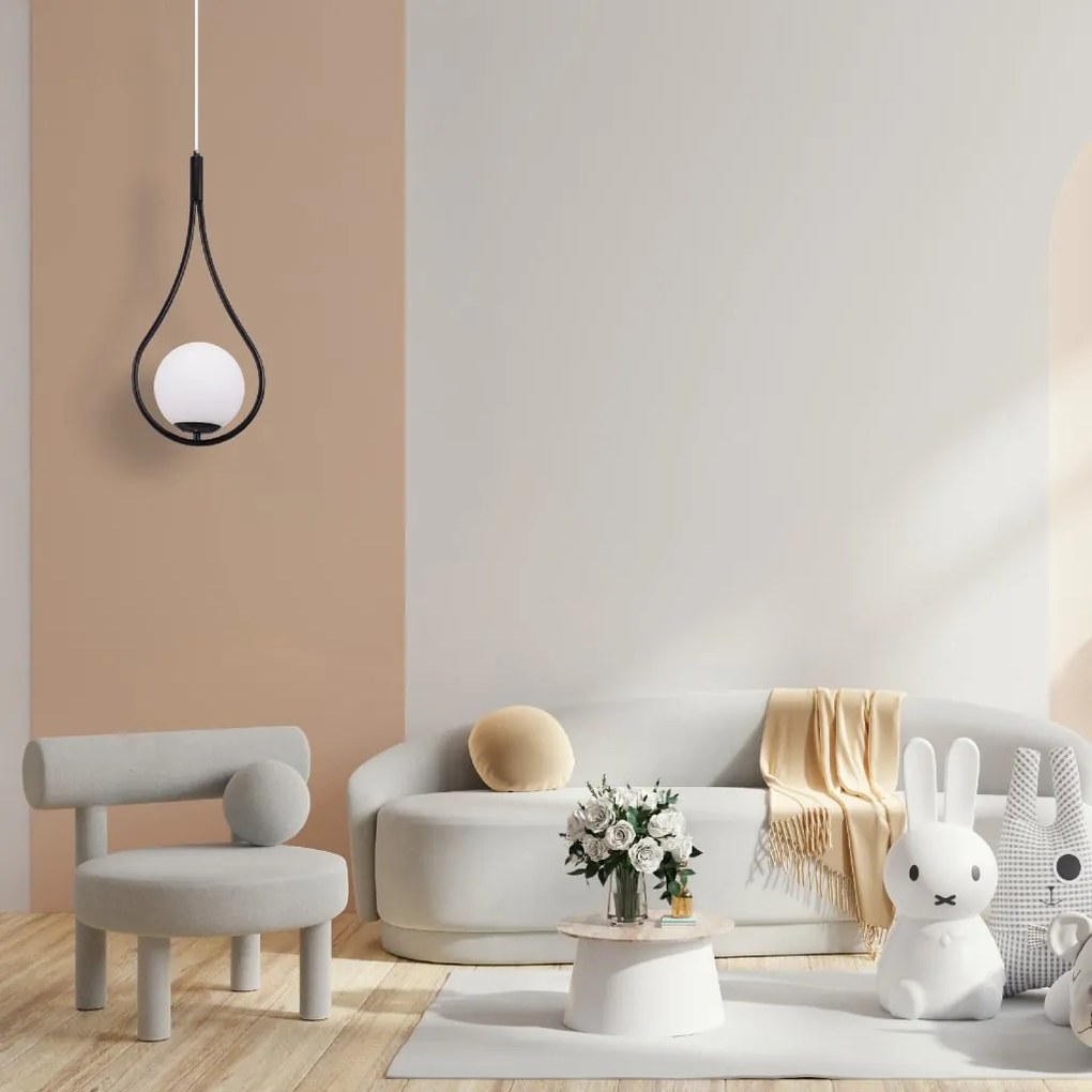 Toolight Závěsné osvětlení Modern D16 G111-1W černé
