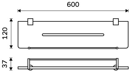 Nimco Police s ohrádkou, 60 cm IXI - BR X460-X-26