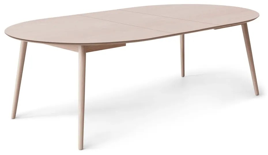 Kulatý rozkládací jídelní stůl s přídavnou deskou v dekoru dubu ø 135 cm Meza – Hammel Furniture