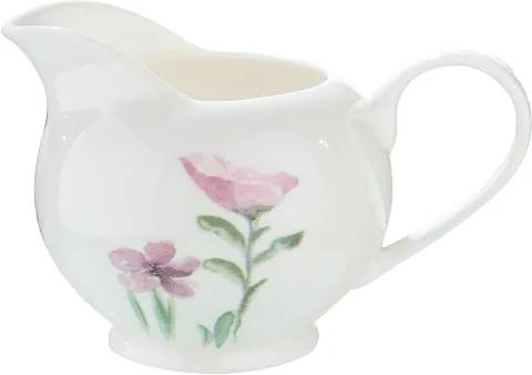GILDE Porcelánová dóza na mléko Sweet Blossom 13,5x9x8,5 cm