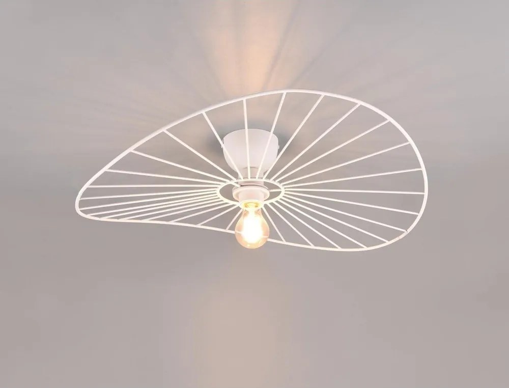 Bílé stropní svítidlo ø 60 cm Chapeau – Reality