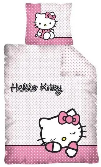 Bavlněné povlečení fototisk 140x200 - Hello Kitty bavlna Lobles
