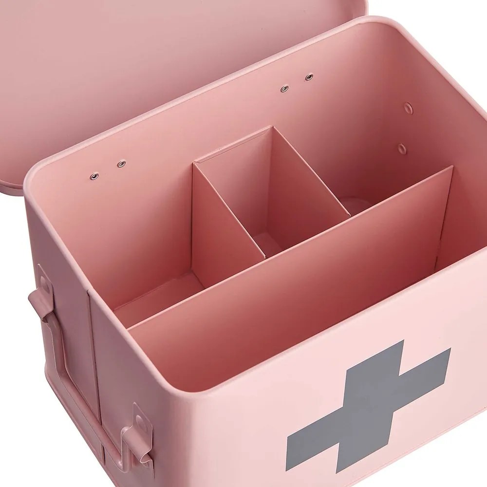 MEDIC Box na léky - sv. růžová
