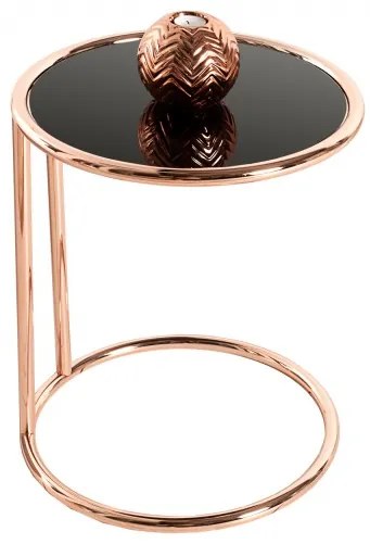 Boční stolek Art Deco měď-černá / 36061