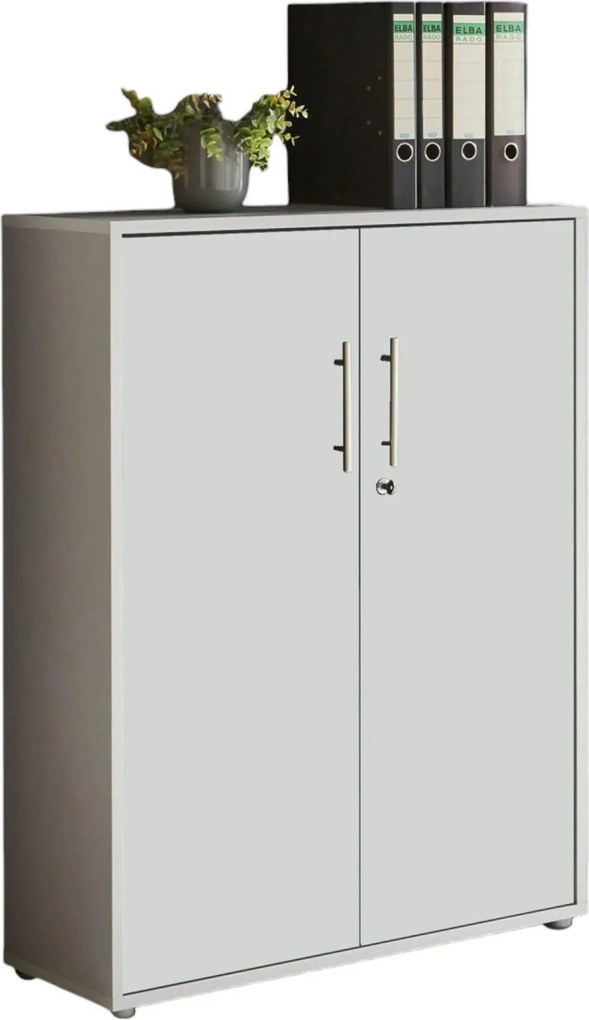 XXXLutz SKŘÍŇ NA ŠANONY, šedá, bílá, 84,4/113,6/33 cm MID.YOU - Online Only kancelářský nábytek - 001067015502