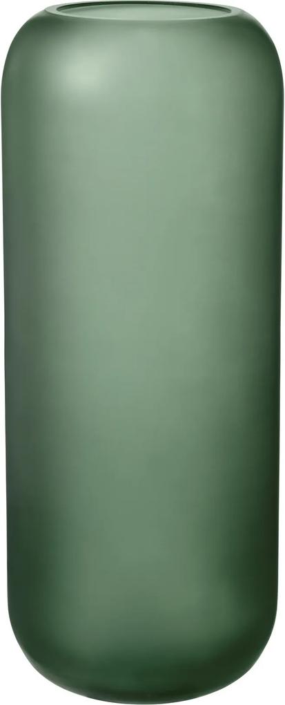 Blomus, Skleněná váza Blomus OVALO 30 cm | zelená mat