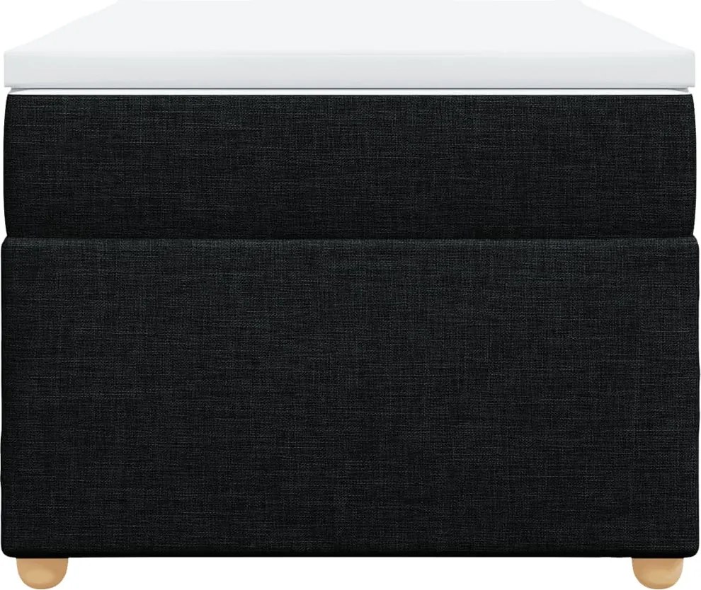 Box spring postel s matrací černá 80 x 200 cm textil 3285333