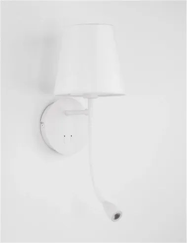 Nástěnné svítidlo NOVA LUCE NIA E27 + LED na čtení 3000K 9182371 bez žárovky