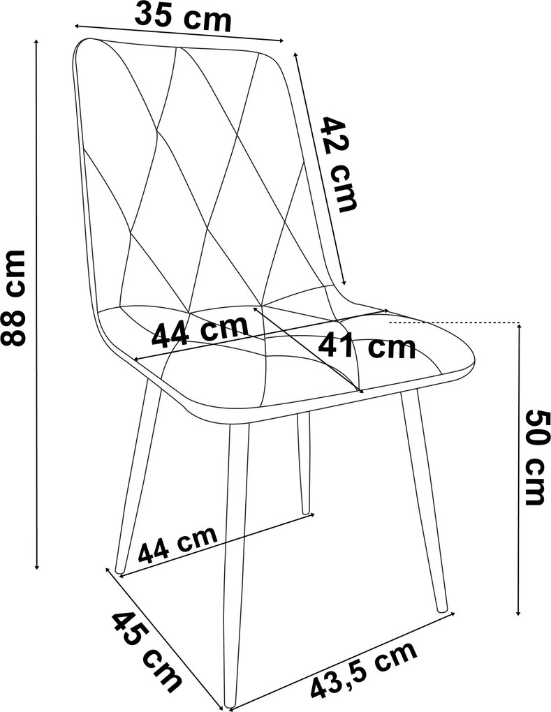 Zelená čalouněná židle MADISON