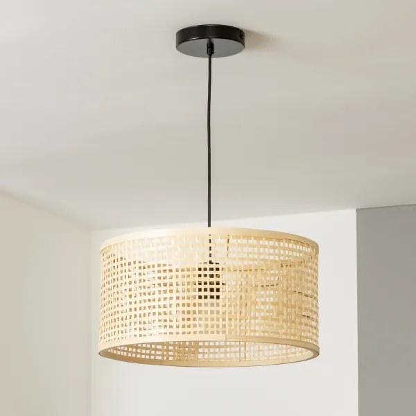 Brilagi - LED Lustr na lanku CERIA BOHO 1xE27/40W/230V pr. 40 cm bambus