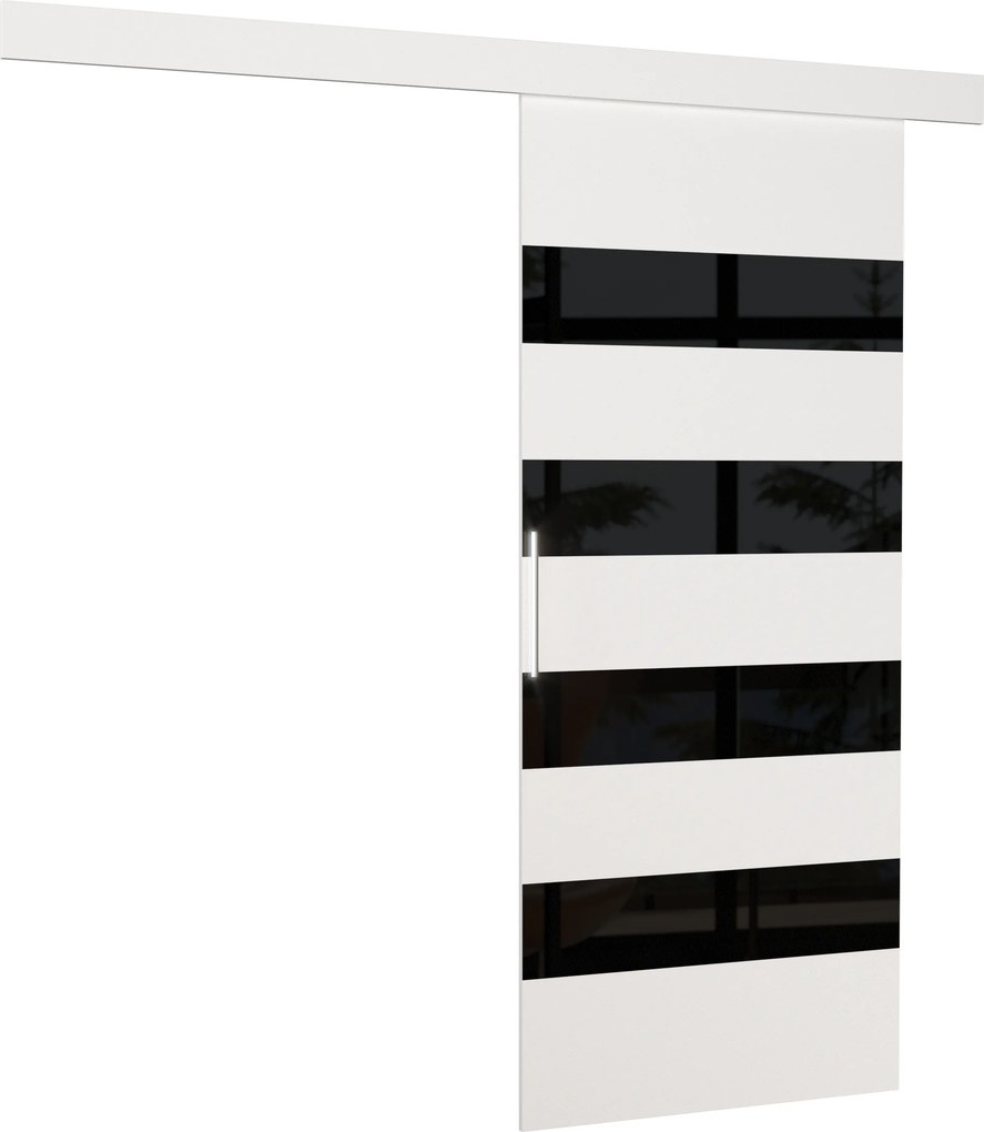 ADRK Furniture Posuvné nástěnné dveře MILOU 96 ADRK-SD-MIL-W-BL-96