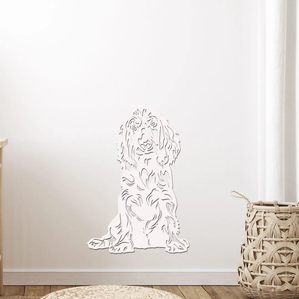 dřevo života Dřevěná dekorace Kokršpaněl Zvolte rozměr (cm): 20x30, Zvolte barvu dekoru: Antracitová