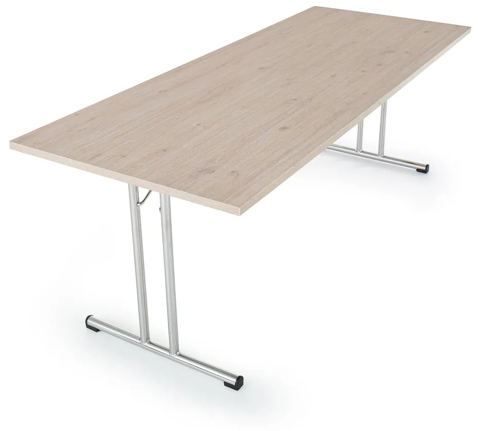 Skládací stůl 200 x 80 cm, dub