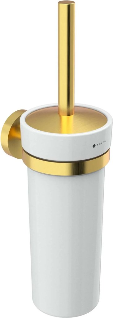 Nimco Unix - WC štětka nástěnná s držákem, kartáčovaná zlatá UNZ 13094K-Z