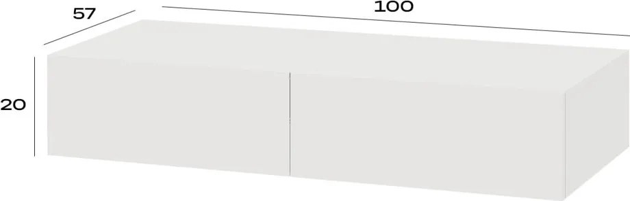 Psací stůl 100 cm nymphaea alba Space