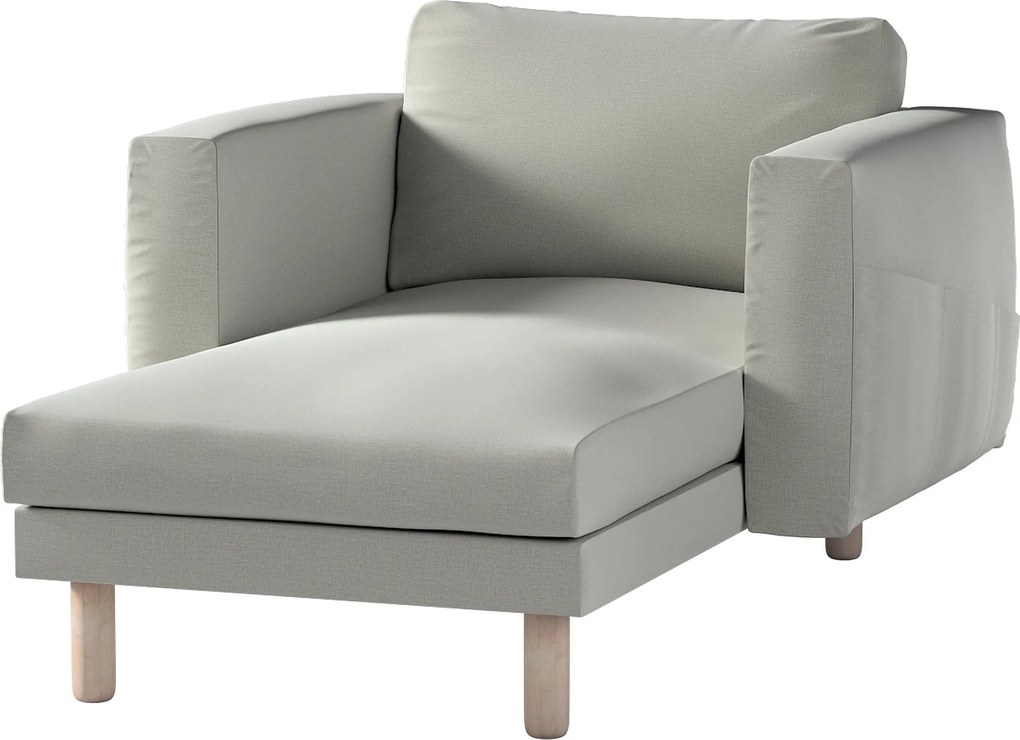 Potah na IKEA Norsborg šezlong s loketními opěrkami barva zelená látka sametová