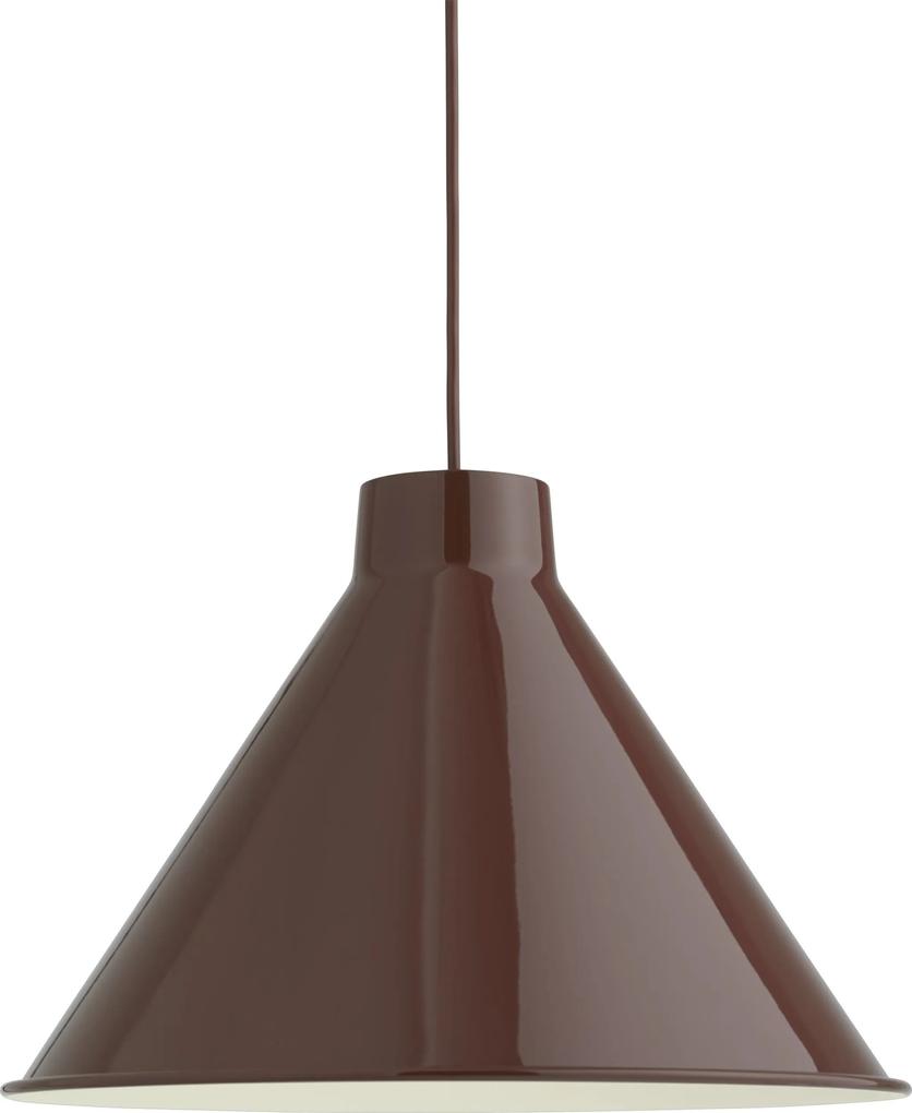 Závěsná lampa Top 38 cm vínově červená