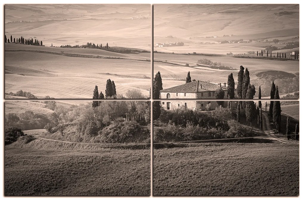 Obraz na plátně - Italská venkovská krajina 1156QE (150x100 cm)
