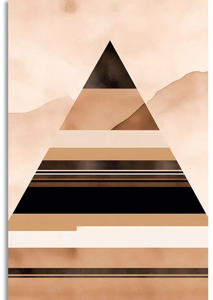 Obraz abstraktní tvary pyramida Varianta: 80x120