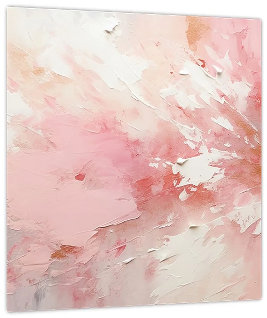 Obraz - Růžový abstrakt (30x30 cm)
