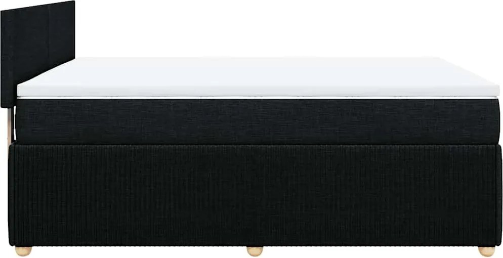 Box spring postel s matrací černá 140 x 190 cm textil 3289746