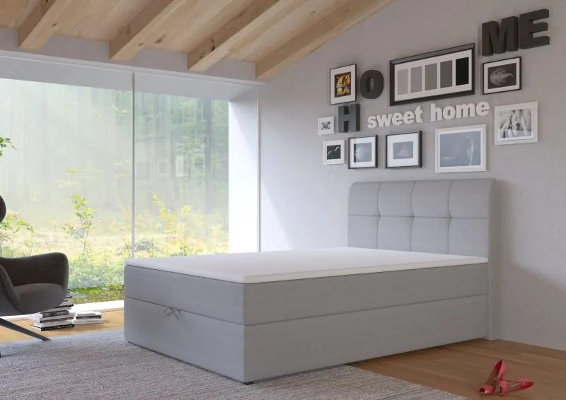 Kontinentální postel boxspring Izmir 120x200 s úložným prostorem