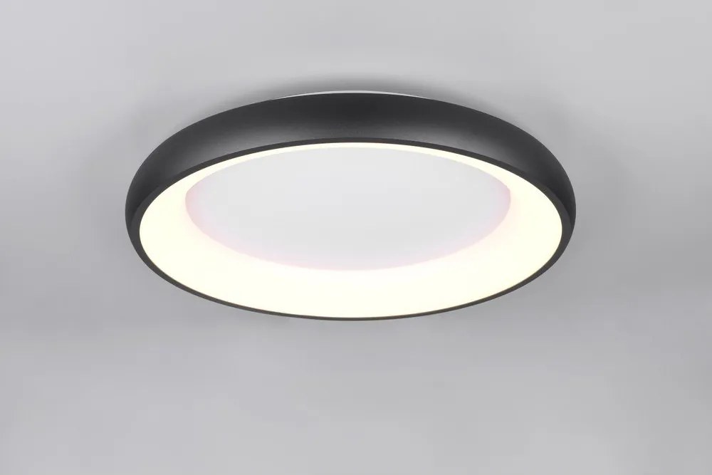 Černé LED stmívatelné stropní svítidlo Cardona – Trio