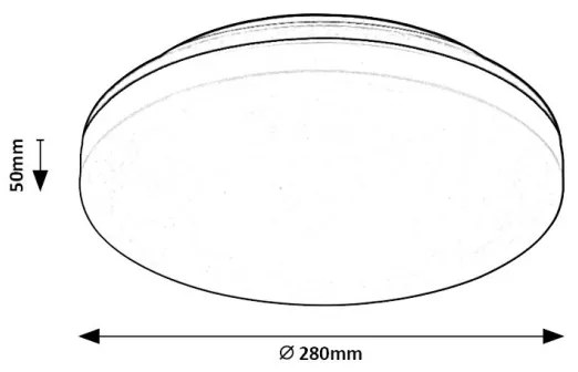 Rabalux 7265 - LED Koupelnové stropní svítidlo PERNIK LED/24W/230V IP54