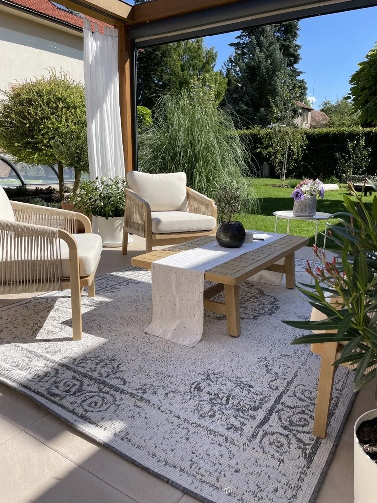 Hanse Home, Kusový koberec Twin Supreme 103870 Cebu Grey/Cream – na ven i na doma, 80x150, šedá, chodba / předsíň