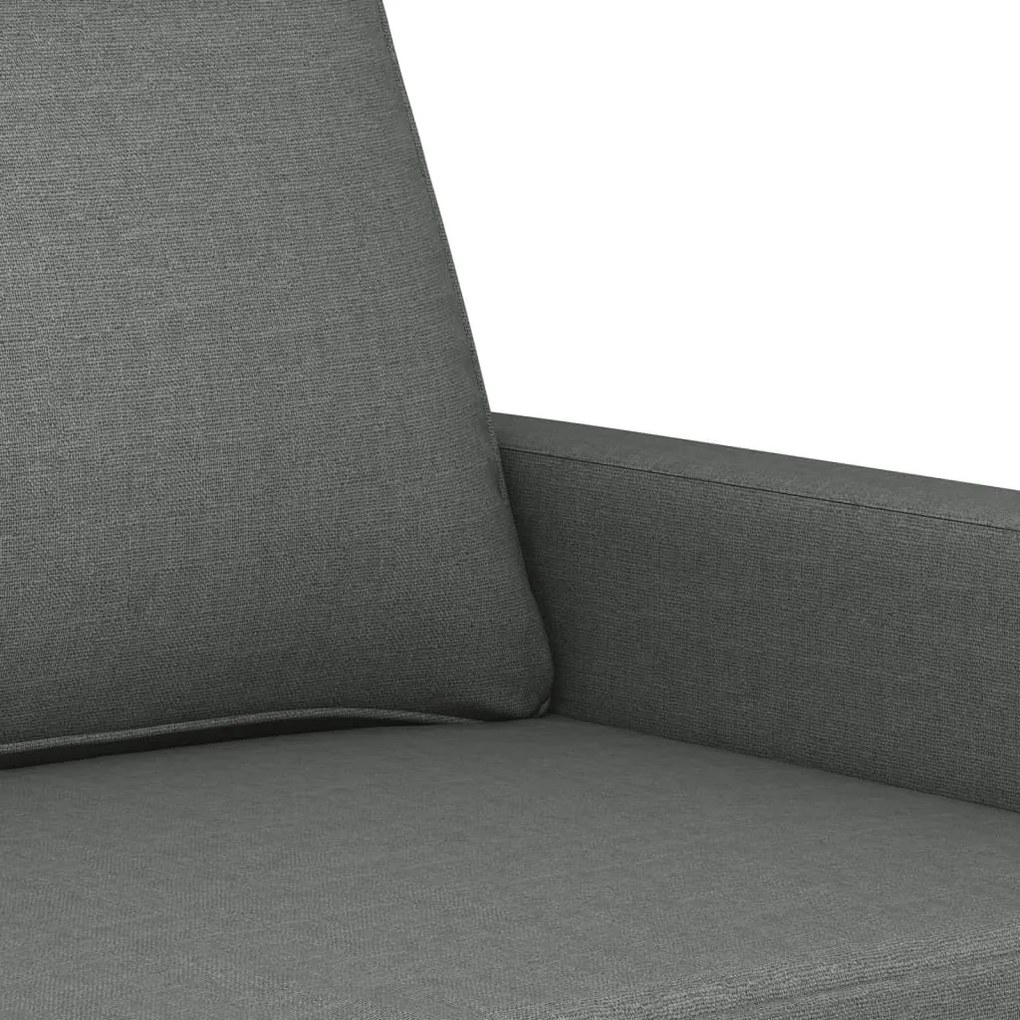 4dílná sedací souprava s poduškami tmavě šedá textil 3201437