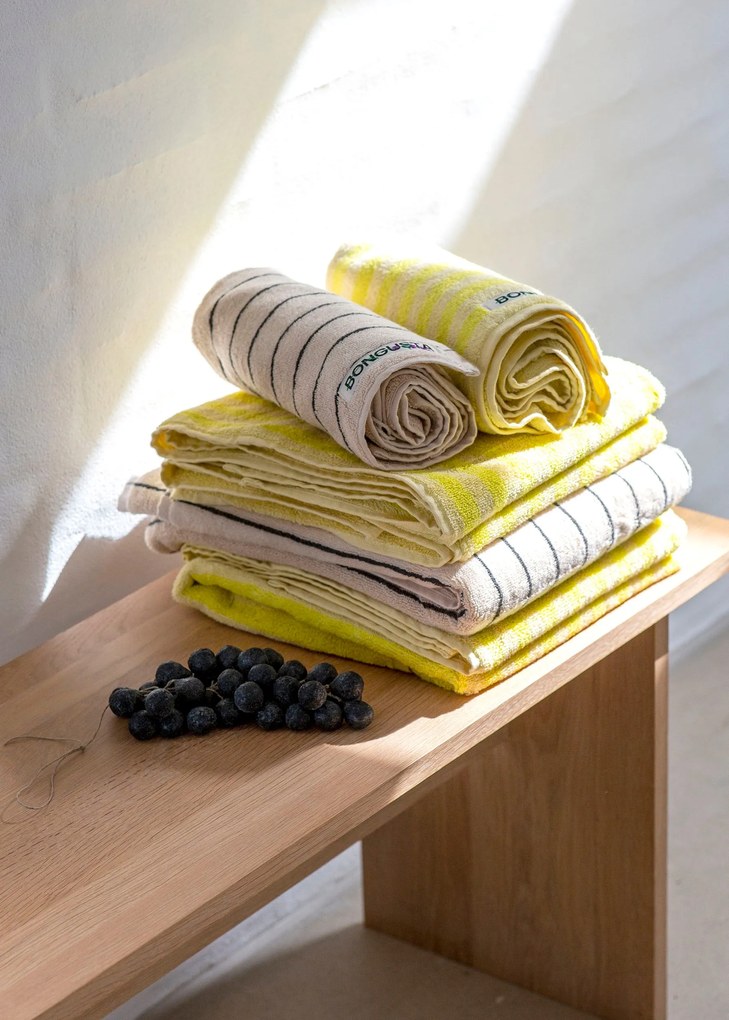 Bongusta Barevný ručník Naram 50x70cm neonově žlutá