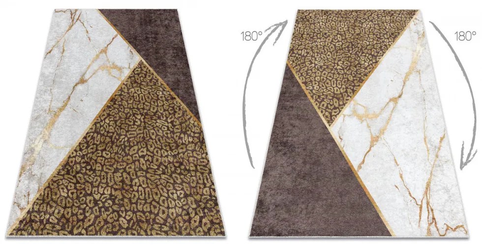 Kusový koberec Asely hnědý 160x220cm