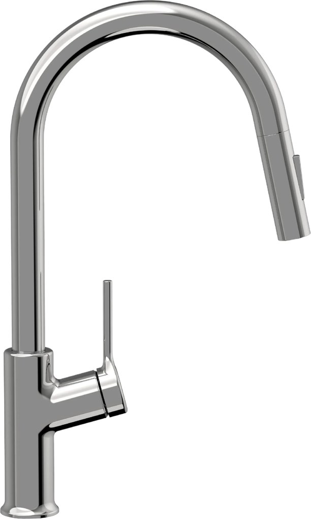 Invena Farsala, dřezová baterie s výsuvnou 2-funkční výlevkou h-433, chromová, INV-BZ-40-U01-S